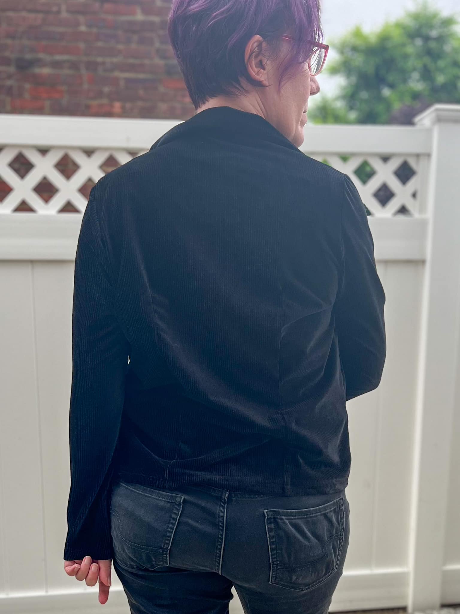 Stretch Corduroy Knit- Solid Black – Cord Stretches Horizontally Not ...