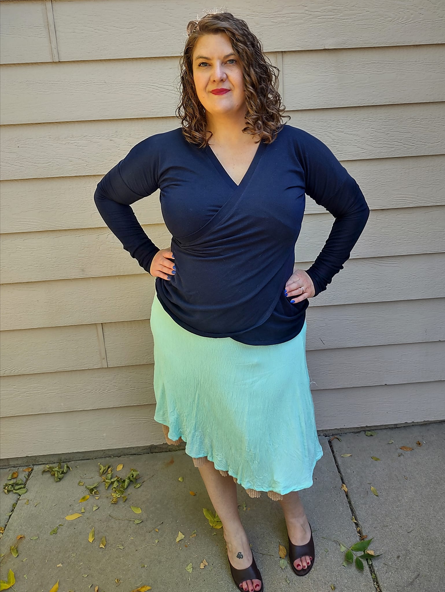 Rayon Crinkle – Solid – Aqua – Seweird Fabric